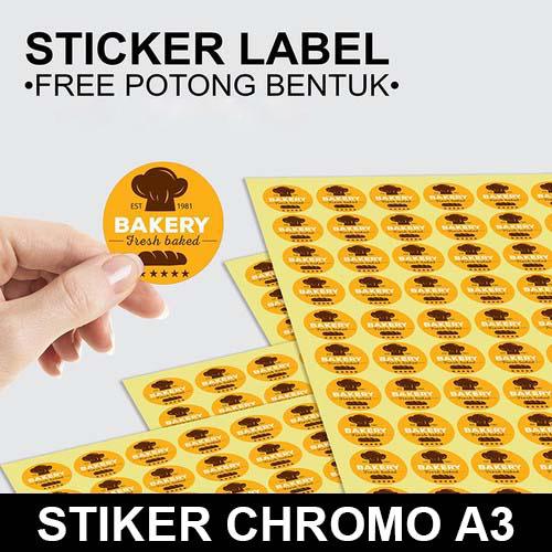 Jual cetak stiker label kemasan produk/Stiker label makanan/PRINT & CUT ...