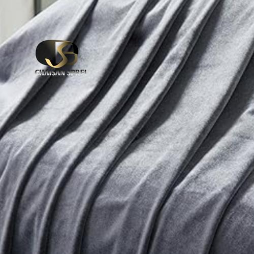 Jual kain bahan suede velvet premium warna abu- abu - 05 meter/50 cm ...