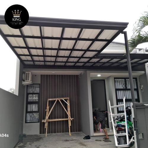 Jual kanopi atap alderon RS rangka bingkai model profilan - Jakarta ...