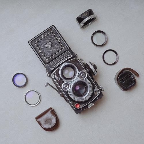 Jual Kamera TLR Rolleiflex 3.5F dengan Aksesorisnya - Kota Tangerang ...