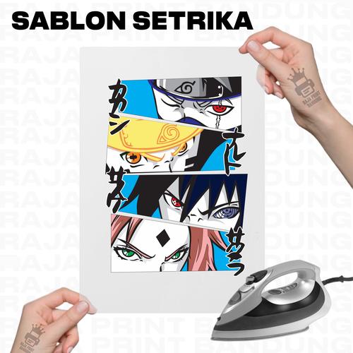 Jual Sablon Sticker Setrika DTF A4 Ready To Press Naruto Uzumaki ...