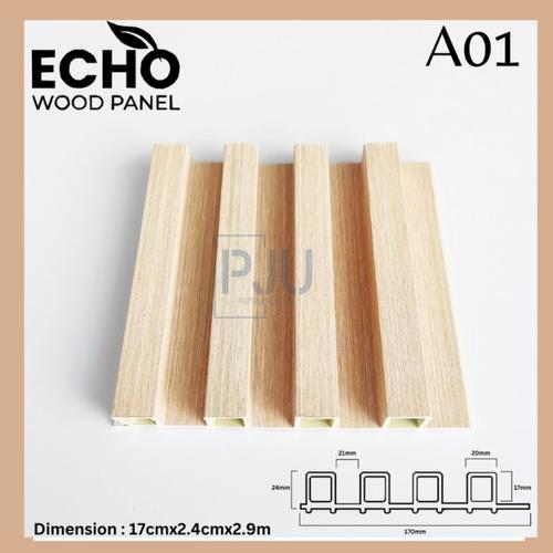 Jual WALL PANEL WPC / KISI KISI WALLPANEL / WPC PANEL ECHO KODE A - A01 ...
