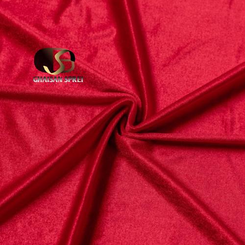 Jual kain bahan suede velvet premium warna merah - 05 meter/50 cm ...