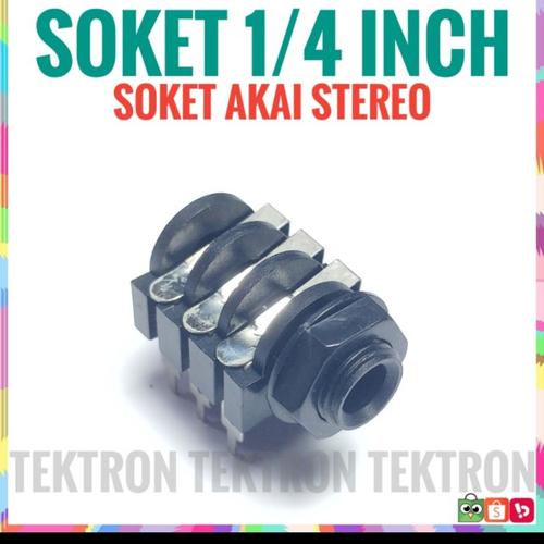 Jual Socket Akai stereo 1/4" TRS soket Female - Kota Bandung - Power ...