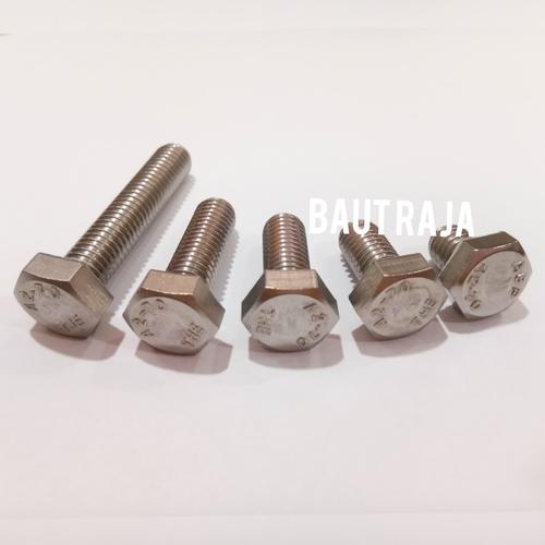 Jual Baut stainless m14x50 drat 2.0p - baut hexagonal m14x50 stainless ...