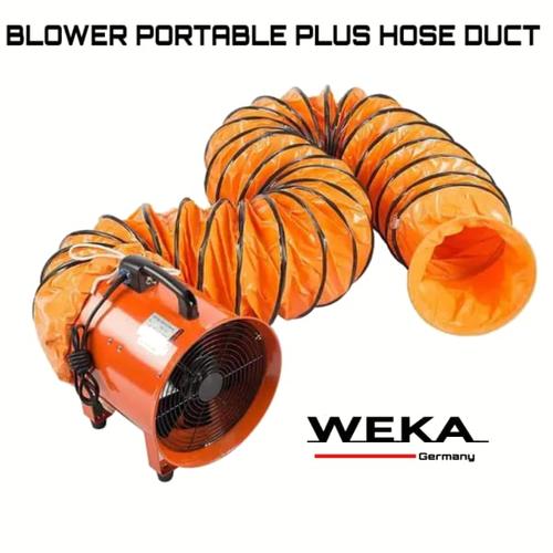 Jual Blower Portable ventilator 8 inch Plus Flexible Duct 10 M Weka ...