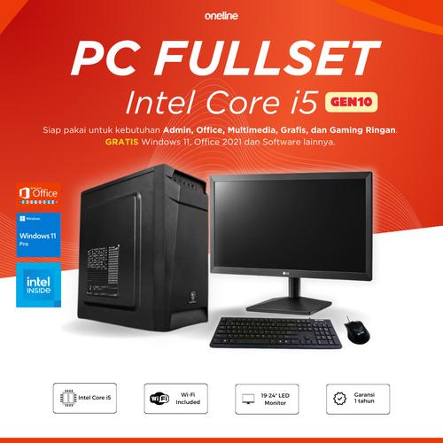 Promo PC Rakitan Fullset | Intel Core i5 10400 | SSD | Monitor | Office ...