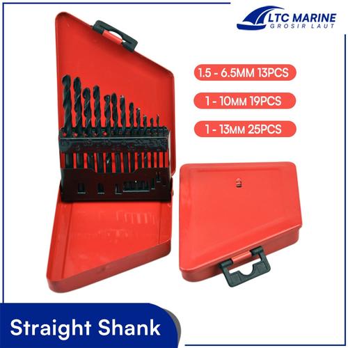 Jual Drill Bit Set HSS Straight Shank Set Mata Bor Impa 630253-55 - 1.5 ...