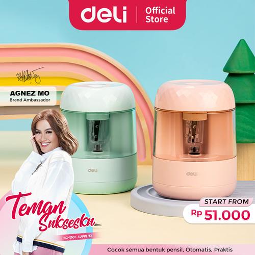 Jual Deli Rautan Pensil Elektrik Otomatis / Electric Pencil Sharpener ...