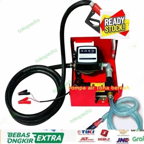 Jual Pompa solar Diesel Pump DC 12V Flow meter analog 4 digt Lengkap ...