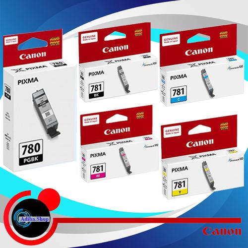 Jual Tinta Canon 780 Black + 781 Bk + 781 C, M, Y Original (Paket Satu ...