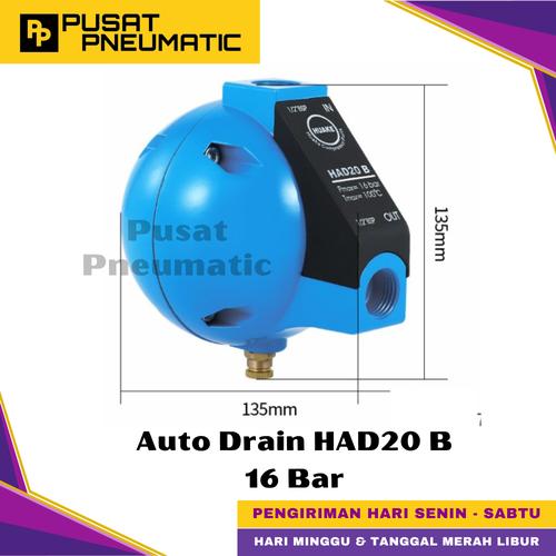 Jual HAD20B Auto Float Drain Filter Udara Kompressor Otomatis 1/2" HAD20 B - Jakarta Barat ...