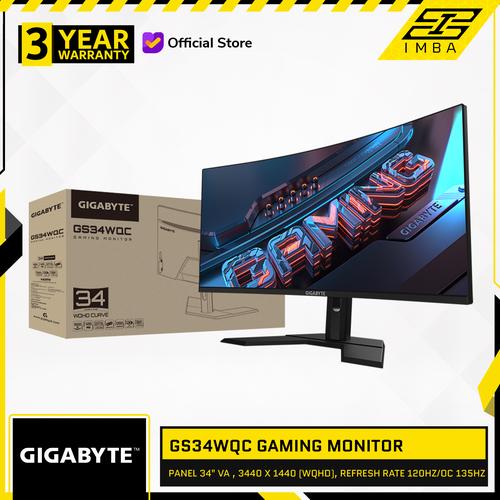 Promo GIGABYTE GS34WQC Gaming Monitor [1440p, 135Hz] Cicil 0% 3x ...
