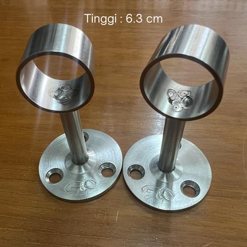 Jual Bracket Tiang Tengah - Hollow Stainless 304 untuk pipa ukuran 3/4 ...