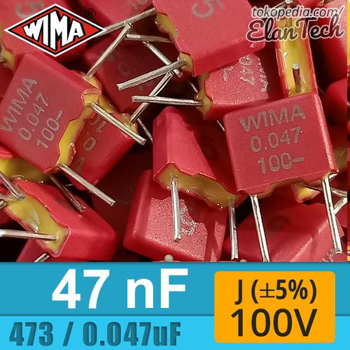 Jual Wima 47nF / 473 / 0.047uF K 250V Capacitor Kapasitor ElanTech - J ...