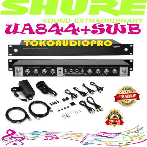 Jual Shure UA844+SWB - 5 Way Active Antenna Splitter and Power ...