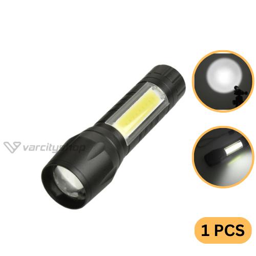 Jual Senter Mini XPE COB Led Zoom Super Terang Swat Police Light Recharge - Jakarta Utara ...