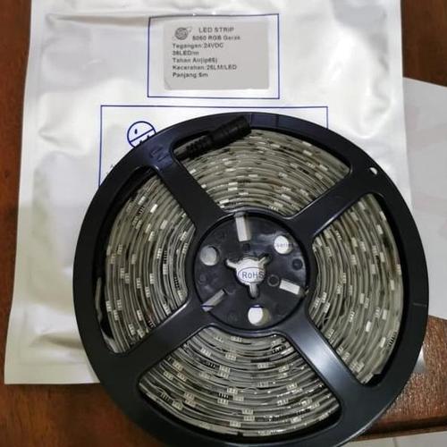 Jual (5 ROLL) LED Strip Flexible 5050 RGB 12V Gerak 150led/rol 5m IP65 ...