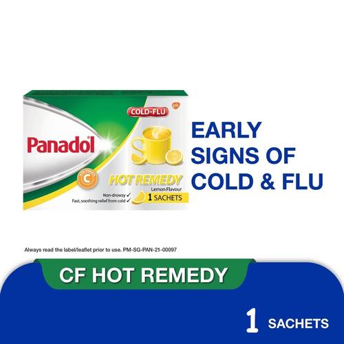 Jual Panadol Cold + Flu Hot Remedy Singapore Lemon Flavour per Sachet ...