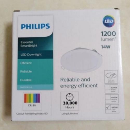 Promo Lampu LED Panel Downlight 14Watt Putih / 6500K - Philips DN020 G3 ...