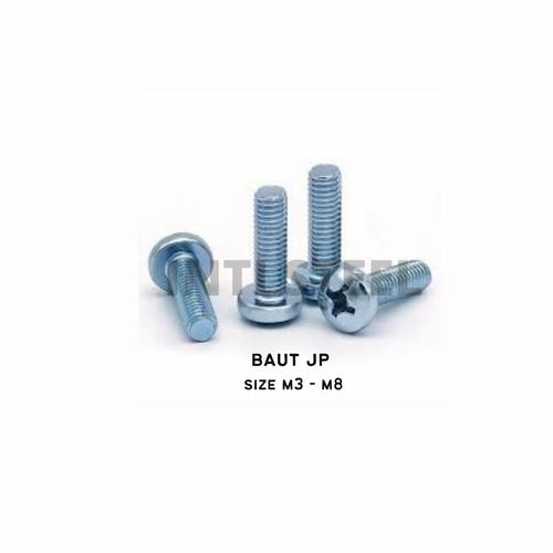 Jual BAUT JP M8 / BAUT JP M8x15 / BAUT OBENG PLUS / BAUT PLUS isi 100 ...