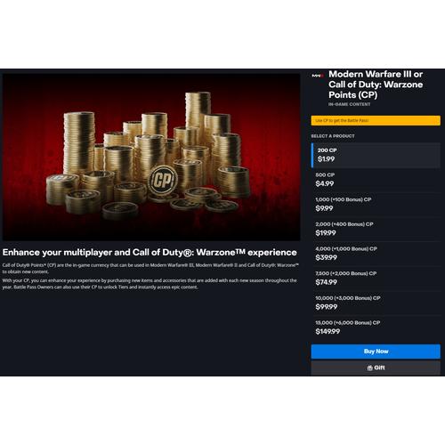 Jual Call of Duty: Warzone Points (CP) and Bundles for PC Battlenet ...