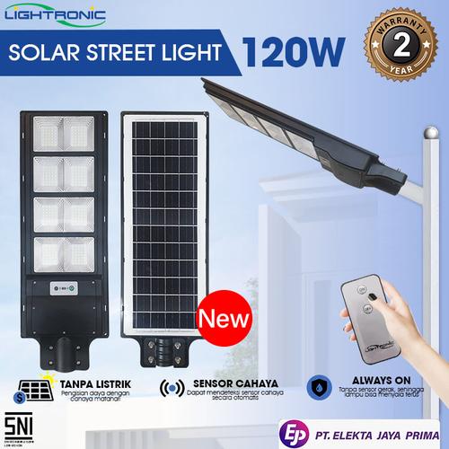 Jual EJP LAMPU JALAN SOLAR 120W LED PJU STREET LIGHT 120 WATT TENAGA ...