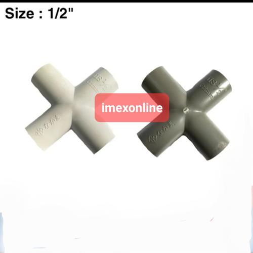 Jual TEE 4 WAY PVC ukuran 1/2 INCH - Putih - Kota Pontianak - Imex ...