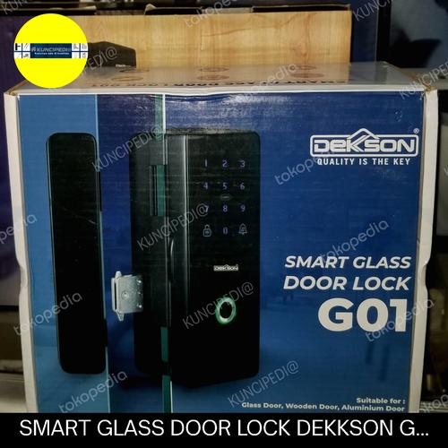 Jual SMART GLASS DOOR LOCK DEKKS G01 BLACK / Digital DEKSON GO1 KACA ...