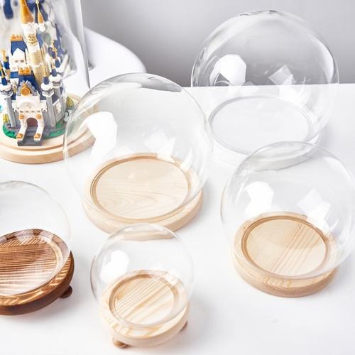 Jual GLASS DOME / FLOWER GLASS DOME CLASSIC / ROUND / CLASSIC WITH LED ...