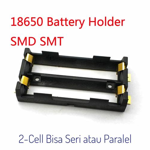 Jual Battery Holder 2x 18650 SMD SMT 3.7V 8.4V Dudukan Baterai Seri ...