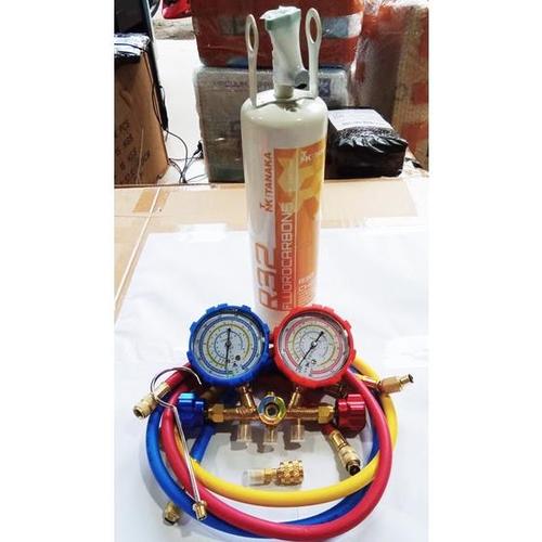 Jual GF2- Paket isi AC R32 (manifold double selang kran BESI SET+ R32 ...