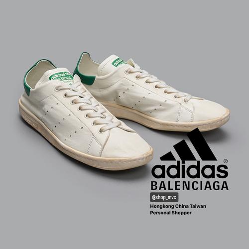 Jual Balenciaga x adidas Stan Smith Worn-Out White Green IG9944 ...