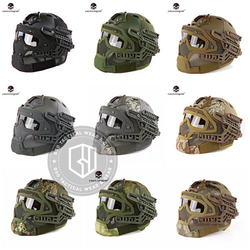 Jual Helm Tactical Emerson G4 Full Gear Face Protection Mask Goggle Ori ...