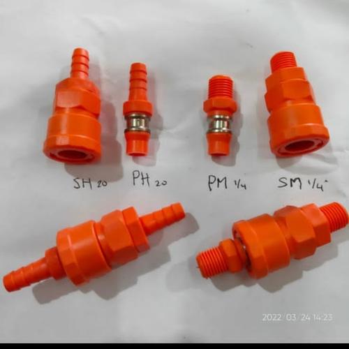 Jual coupler selang kompresor plastik tipe SM dan PM 1/4 kupler kopler ...