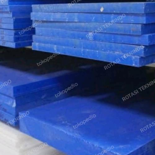 Jual Nylon PE Biru Lembaran 8mm x 40cm x 50cm / Polythlene Blue Sheet ...