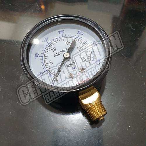 Jual MANOMETER ANGIN 2.5" X 25 KG BAR 350 PSI ARMSTRONG PRESSURE GAUGE ...