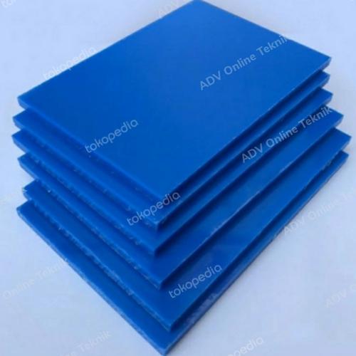 Jual Nylon PE Biru Lembaran 15mm x 20cm x 50cm / polyethylene blue sheet - Jakarta Barat - adv ...