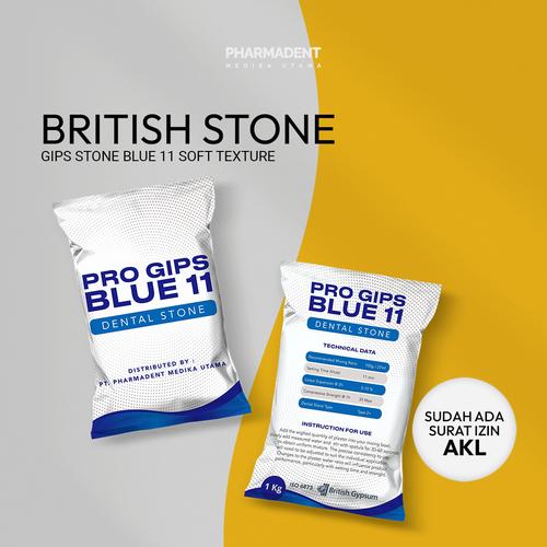 Jual Gips Stone Kapur Dental British Biru 11 Soft Texture - 25Kg - Kota ...