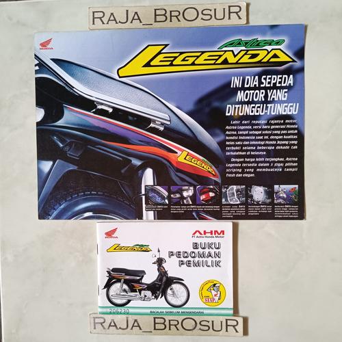 Jual Buku pedoman pemilik + Poster brosur Honda Astrea Legenda 2001 ...