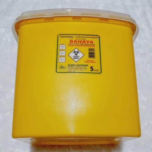 Jual TEMPAT LIMBAH MEDIS Sharp Container Box Sampah Medis 5 Liter ...