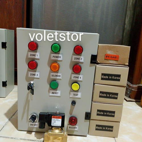 Jual Panel detector gas 4 Zona +4 bh detector +Selenoid e gas 1 ...