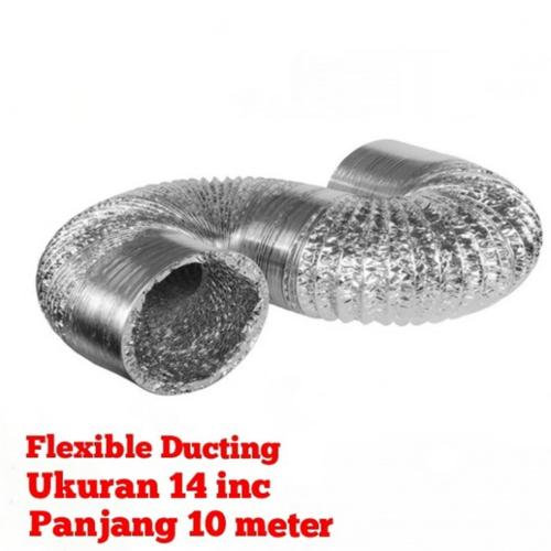 Jual FLEXIBLE CEROBONG DUCTING 14 INCHI 10 METER/PIPA CEROBONG 14 INCHI ...