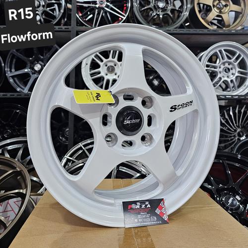 Jual RH10121 Spoon R15 (Flowform) PCD4x114.3 White. Lebar 6.5 ET 40 ...