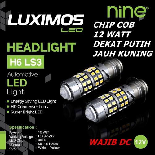 Jual LUMINOS LED H6 LASER LAMPU DEPAN 2 WARNA BEAT FI VARIO 125 MIO M3 ...