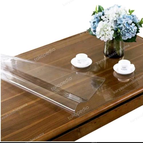 Jual taplak meja plastik transparan 1mm x 120cm x 180cm - Jakarta Barat ...