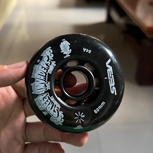 Jual SEBA STREET INVADERS 80MM/84A - BLACK INLINE SKATE WHEELS - 6biji ...
