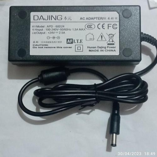 Jual Adaptor Charger Barcode label Printer VSC 110mm Dajing ADP 60D24 ...