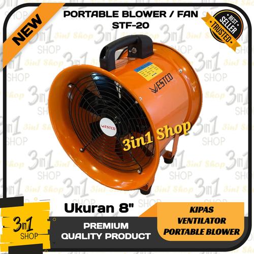 Jual Portable Ventilator 8" / Blower / Drum Fan / STF-20 8 Inch WESTCO ...