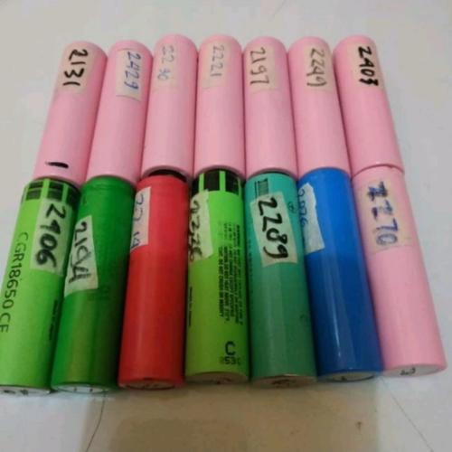 Jual baterai, battery 18650 kapasitas real 2000mah up ex copotan laptop ...